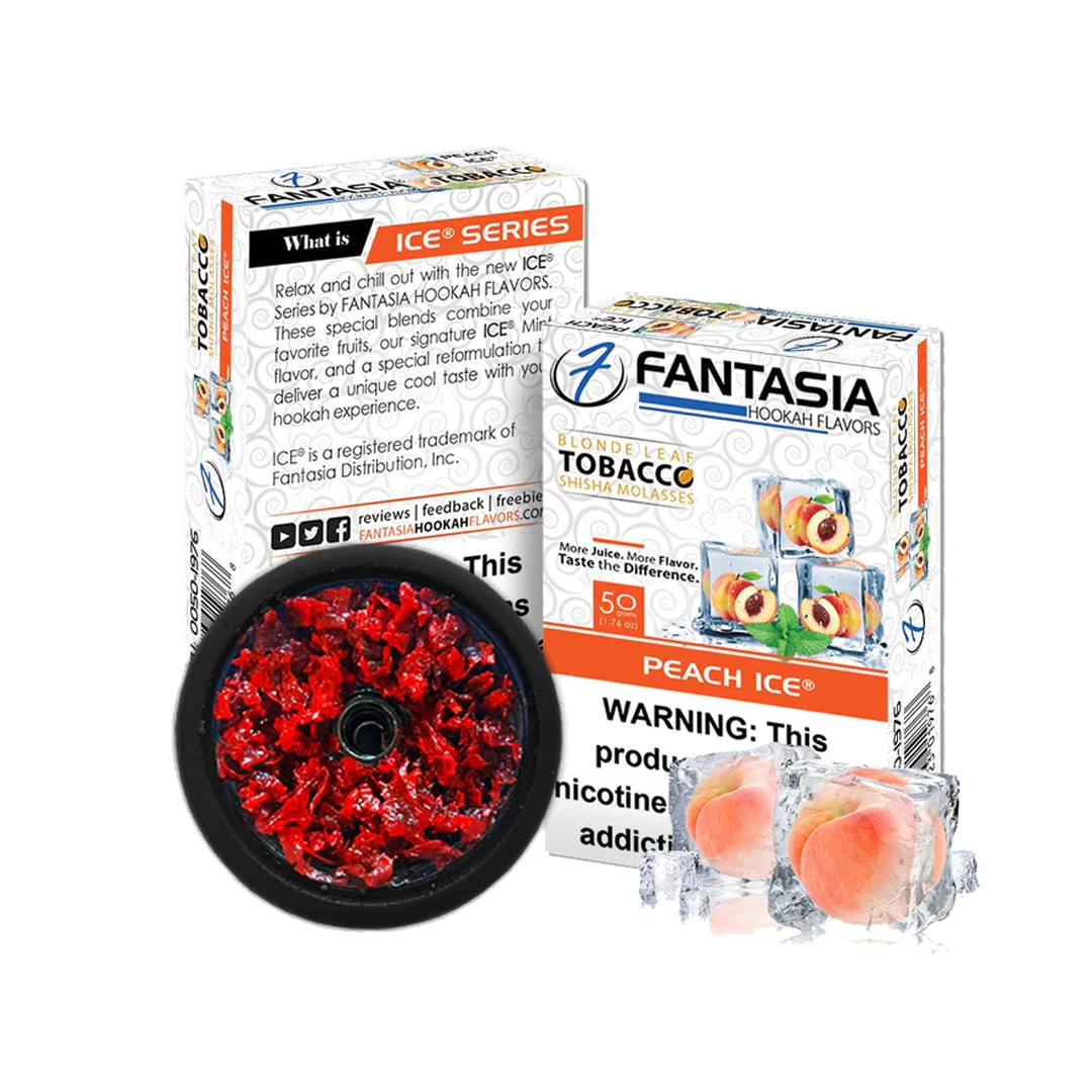 Fantasia Peach Ice Flavor Shisha Tobacco - 50g – University Vape
