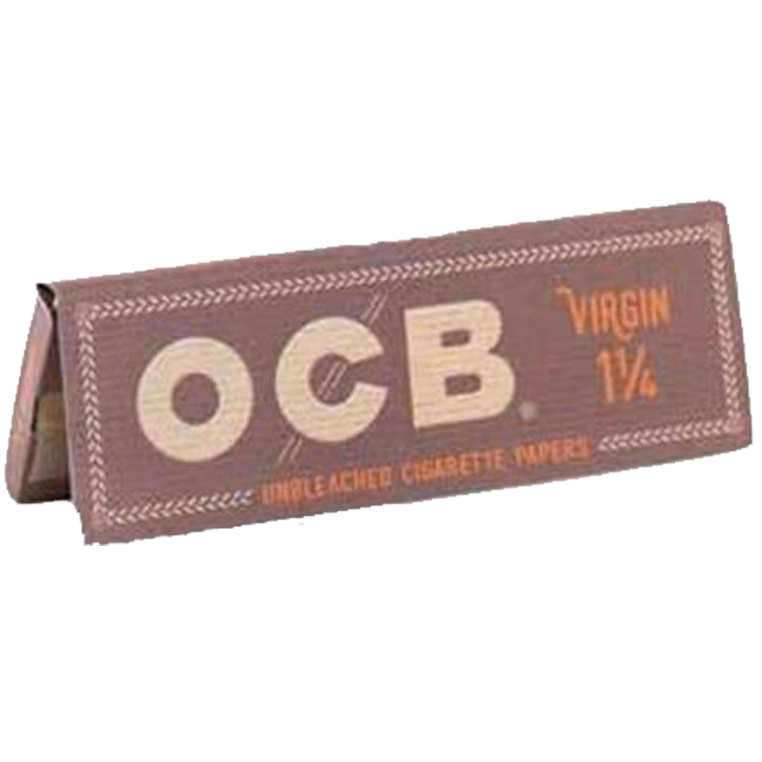 OCB Virgin Rolling Papers 1 ¼" Size - 24 ct. – University Vape
